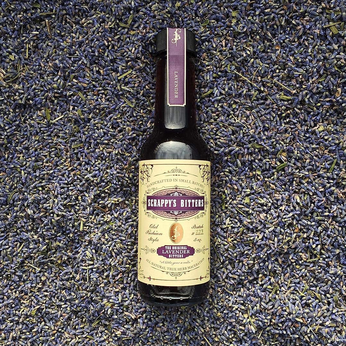 Scrappy's Bitters - Lavender, 5 oz - Organic Ingredients, Finest Herbs & Zests, No Extracts, Artificial Flavors, Chemicals or Dyes. Made in the USA! (Pack of 2)