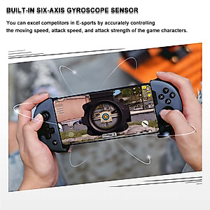 FLYDIGI Wee2T Telescopic Gamepad with Carry Case, Portable Gamepad with Flymapping Technology, Compatible for Android Gaming Devices within 3.5-6.3 Inch (75-165mm). Faster Connection.