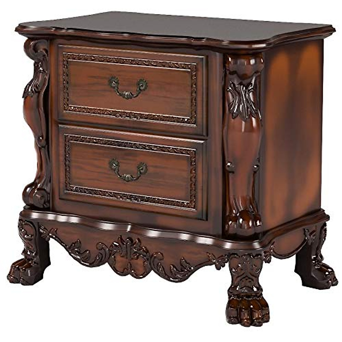 ACME Dresden Nightstand - 12143 - Cherry Oak