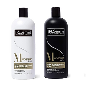 Tresemme Shampoo and Conditioner Set Bundle, 28 Ounce, Moisture Rich