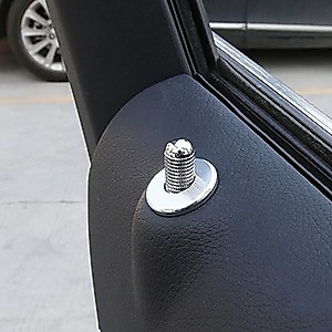 BESULEN Car Door Lock Pin, Aluminum Alloy Inner Door Lock Knobs Pin Stick Cover, 4 Pieces Car Door Lock Pull Knobs, Car Interior Modification Accessories Universal for SUV Pickup Truck