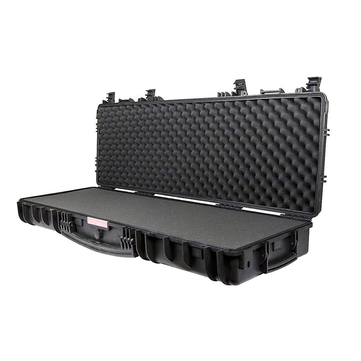 Monoprice Weatherproof Hard Case - 47 x 16 x 6 Inches, With Wheels and Customizable Foam, Shockproof, IP67, Ultraviolet And Impact Resistant Material, Black - Pure Outdoor Collection