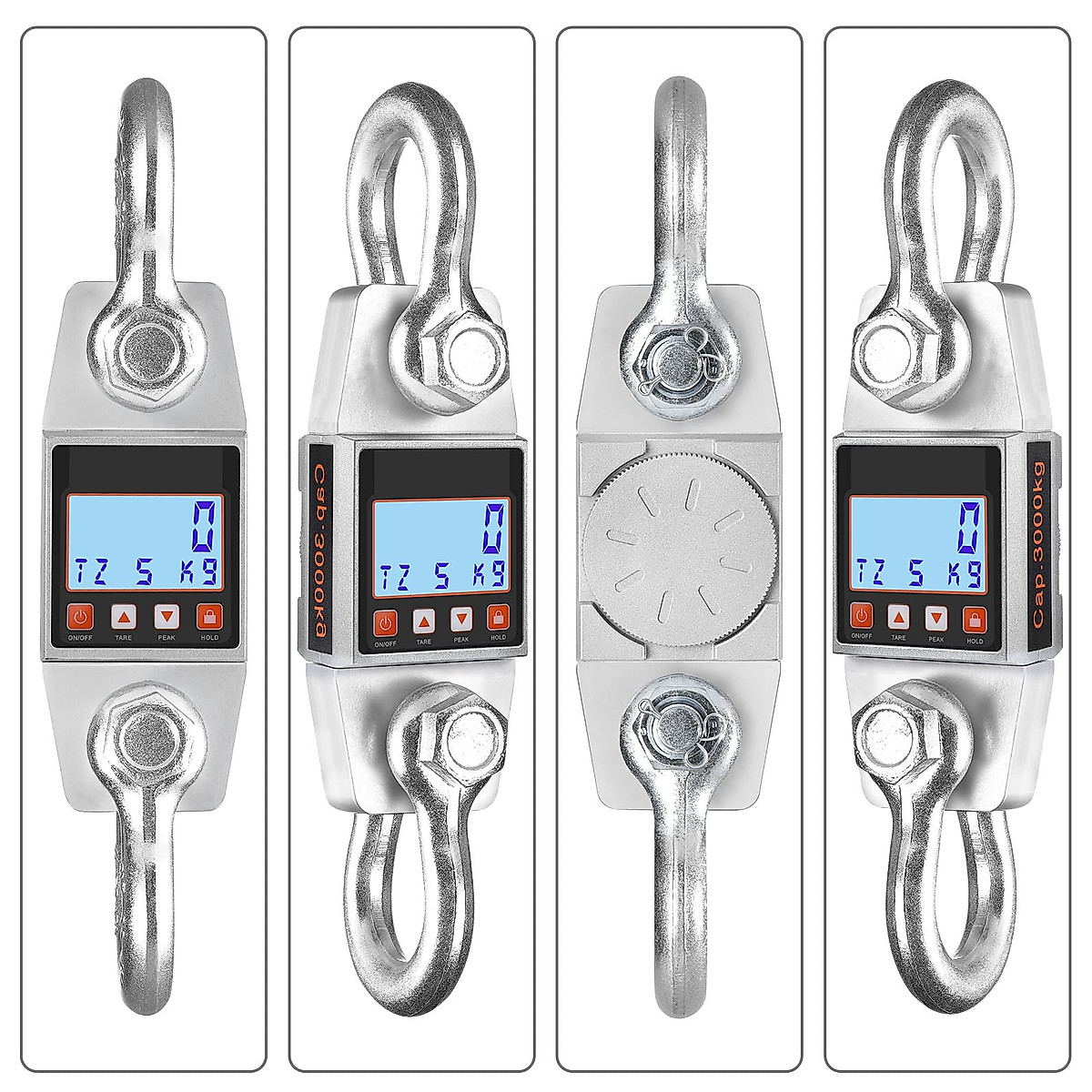 Hyindoor Digital Hanging Scale 3000kg/6000lb Industrial Heavy Duty Smart High Accuracy Electronic Crane Scale