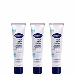 Dermisa Skin Fade Cream with Vitamin C | Helps Reduce Dark Spots and Age Spots | All Skin Types | 1.78 OZ | Pack of 3