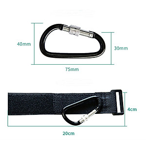 AKOAK 2 Pack Baby Stroller Hooks, Skidproof and Multi Purpose Hooks for Diaper Bags, Shopping Bags,Groceries and Clothing, Great Accessory for Mommy When Walking Or Shopping,Red