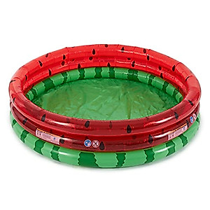 Intex 66-Inch Round Inflatable Outdoor Kids Swimming and Wading Watermelon Pool for Ages 2 and Up