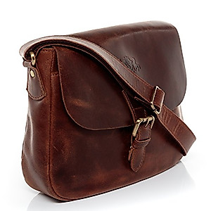 SID & VAIN shoulder bag & cross-body bag YALE tote bag handbag I Premium Leather top-handle bag leather bag woman brown