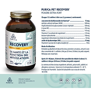 PURICA Recovery SA Powder 350g - Advanced Support for Joints, Comfort & Mobility in Dogs & Cats - Natural & Safe Supplement