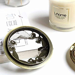 JIEQIJIAJU Jar Candles Toppers, Antique Candle Topper Cover Metal Candle Top Lid Accessories Shades Sleeves for Jar Candles Decor, 2.8" Diameter