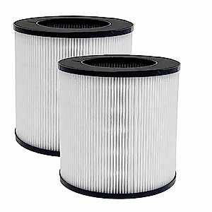Can-Meageren Replacement H13 HEPA Filter Compatible with Druiap KJ150, Cwxwei SY910 Air Purifier, 3-Stage Filtration True HEPA Activated carbon, 2-Pack