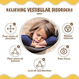 Zhenx Spinning Chair for Kids, Autism Kids Swivel Chair, Kids Sensory Chair, Spinning Chair for Autistic Kids & ADHD Children, Sit and Spin Training Body Coordination(Blue)