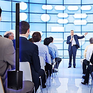 EMB 10BT PK1 1500W Tower Bluetooth All-in-One Linear Array PA Portable Linkable Speaker - Perfect for Home/Karaoke/Birthday/DJ Party/Meeting/Camp/Jobsite/Construction