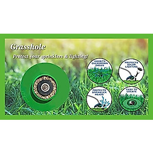 GRASSHOLE - Sprinkler Head Protection (10-Pack) Sprinkler Donut, Lawn Sprinkler Guard, Plastic Donuts for Sprinkler Heads