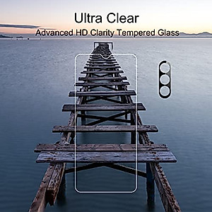 Ailun Glass Screen Protector for Galaxy A13 5G 3 Pack + 3 Pack Camera Lens Tempered Glass Fingerprint Unlock Compatible 0.33mm Ultra Clear Case Friendly