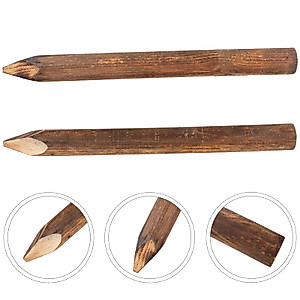 Yardwe 2pcs Decor Temporary Fencing Portable Fence Fencing for Yard Wood Landscape Fence Wood Fence Gardening Fence Garden Fence Wood Landscaping Fence Fences Wooden Wood Lawn Outdoor