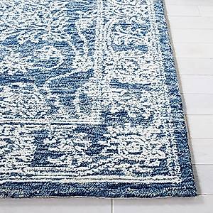 Safavieh Metro Collection 8' x 10' NaturalBlue MET806M Handmade Premium Wool Living Room Dining Bedroom Area Rug