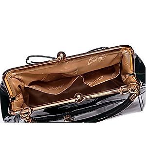 Dancing Days American Vintage Rockabilly Retro 50s Top Handle Bag Handbag (Red)