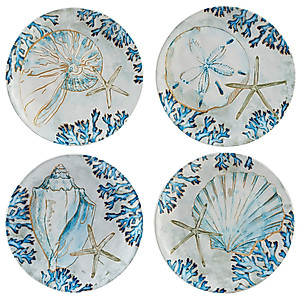 Certified International Playa Shells 16 pc Dinnerware Set, Service for 4,