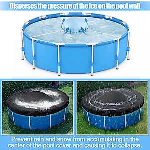 Pool Air Pillows for Above Ground Pools & Patio Furniture Cover Airbag - 4ft Dia. Winter Closing Winterizing Kit with Ropes, Thicken PVC Ice Equalizer Support Swimming Pool Covers