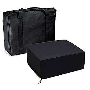 BQMAX Carry Bag and Griddle Cover Replacement for 5510 Blackstone 22" Table Top Griddle with Hood/Lid, Heavy Duty 600D Polyester Waterproof Grill Cover and Bag