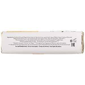 Olivia Olive Beauty: Olivia Olive Oil Face & Body Bar Soap, with Lemon Verbena Extract, 100% Pure Olive Oil, from Greece, 4/4 oz Pack