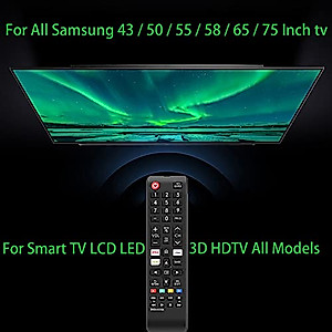 Newest Universal Remote Control for All Samsung TV Remote Compatible All Samsung LCD LED HDTV 3D Smart TVs Models