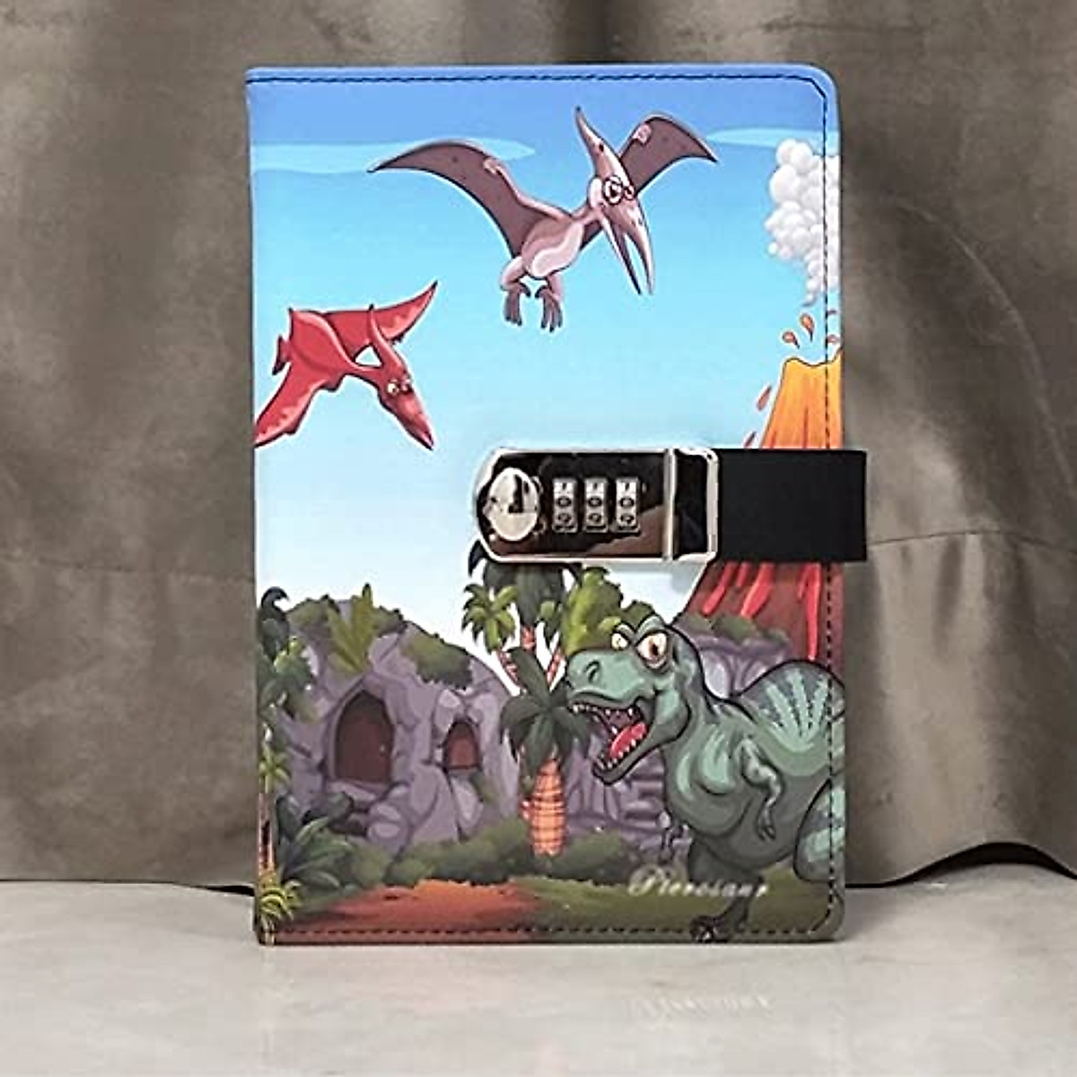 Notebooks Password Lock Journal Locked Diary Metal Digital Locking Diary Notepad Book A5 22cmx15cmx2. 7cm 260 Page Journal Diary (Color : Blue)