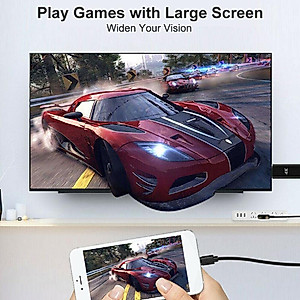 USB-C to 4K HDMI Adapter AV Cable TV Video Hub Type-C Charger Port Projector Converter Compatible with TCL 20S, 20 SE, Pro 5G