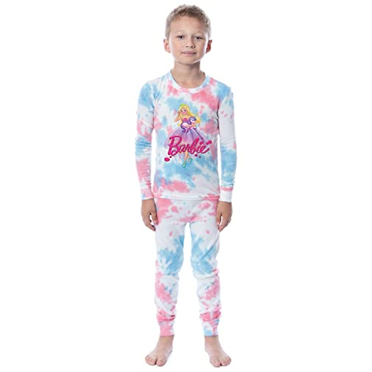 INTIMO Barbie Girls' Princess Doll Unicorn Unisex Child 2 Piece Sleep Pajama Set (6)