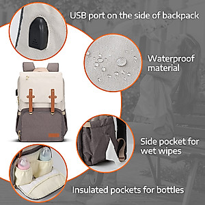 My BirthMark Diaper Backpack - Large Diaper Bag with FREE Diaper Changing Mat & Dust Bag -Strong Waterproof Diaper Bag -Travel Back Pack for Mom, Dad -Cool Diaper Backpacks for Baby, Toddler Boy, Girl