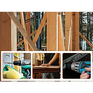 zcfochi Screws #6 x 1-1/4" Drywall Screws 260PCS Coarse Thread Sheetrock Wood Screws with Phillips Drive,1 LBS Flat Truss Head Self Tapping Screws Black Phosphate Coated Stainless Fast Self Tapping