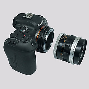PHOLSY Lens Mount Adapter with Aperture Lever Compatible with Canon FD FL Lens to Canon EOS RF Mount Camera Body for EOS R8, R50, R6 Mark II, R7, R10, R3, R5, EOS R5C, EOS R6, EOS R, EOS RP