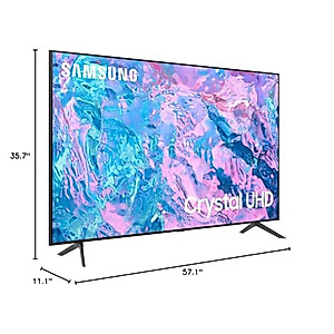 SAMSUNG CU7000 65 Inch Crystal UHD 4K Smart TV Bundle with Deco Gear 2X 4K HDMI 2.0 Cable w/Copper Conductors & CPS Exclusive 26 Month Protection Pack (BEACH-CPS-261000)