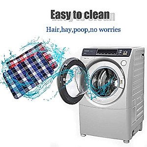 YELL 2 Pack Guinea Pig Liner, Guinea Pig Bedding Washable &Air Dried Pee Pads, with Fast Absorbent Waterproof Small Animal Diapers,Reusable,for Guinea Pigs, Rabbits and All Small Animals