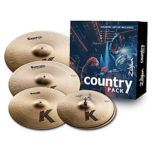 Zildjian K0801C Country Pack Cymbal Set Bundle with Gig Bag and Austin Bazaar Polishing Cloth