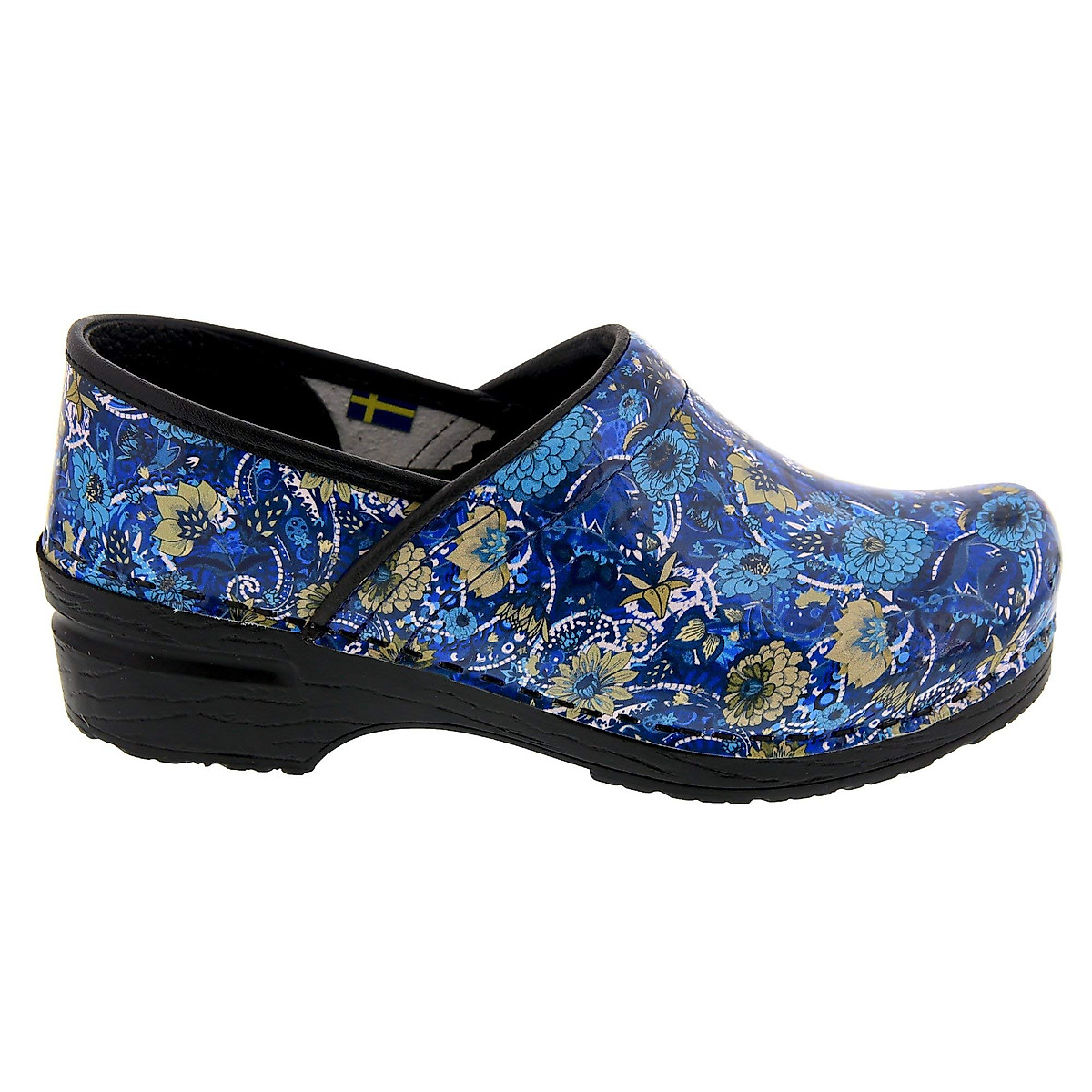 BJORK Swedish Comfort Women's Professional Printed Leather Clogs - Hydra (EU-38/7-7.5 US)