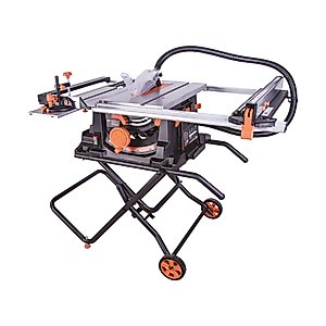Evolution Power Tools RAGE 5-S Table Saw Multi-Material Cutting, Cuts Wood, Plastic, Metal & More, TCT Blade Included 10"