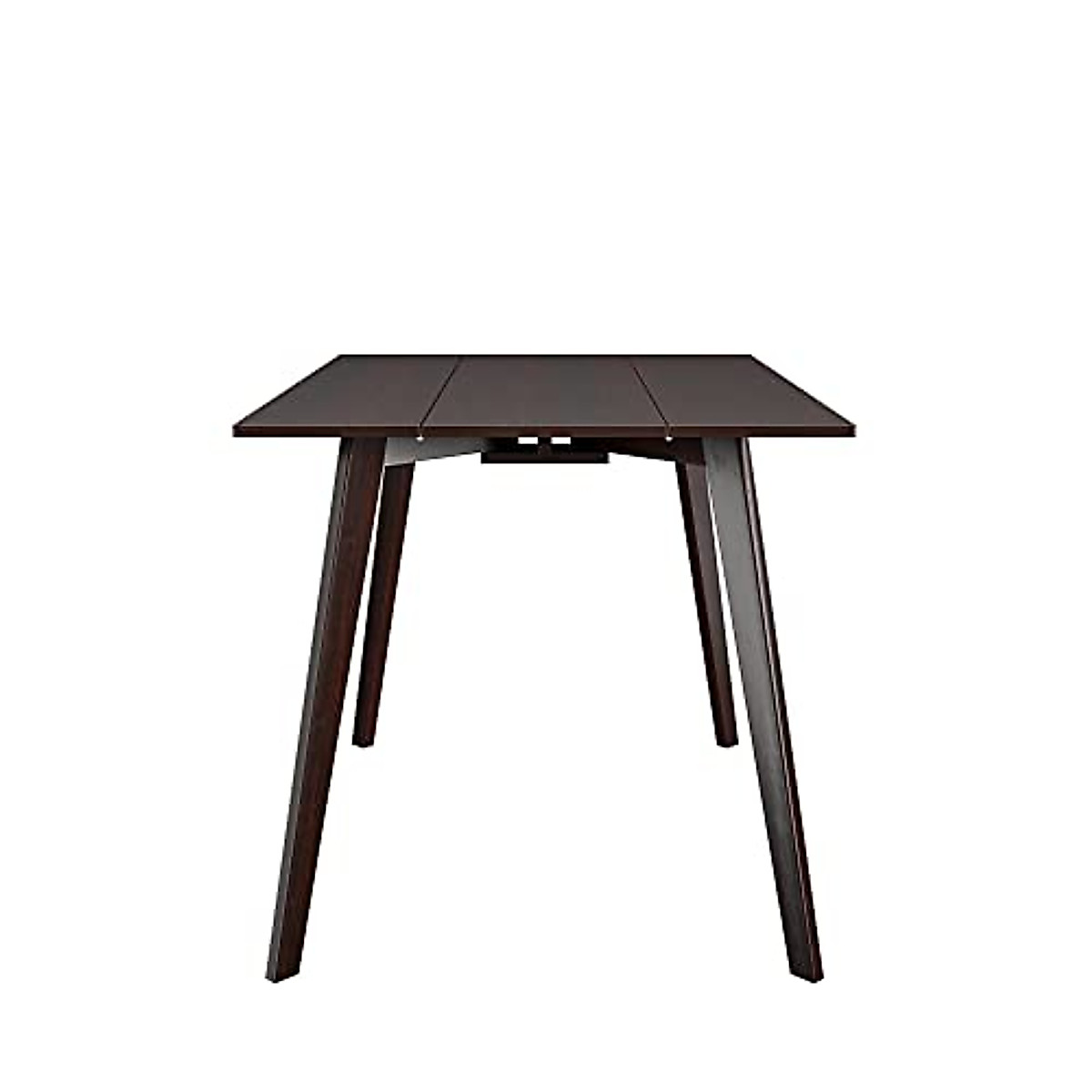 COSCO 48" x 30" Wood Drop-Leaf Dining & Console Table, Dark Mahogany