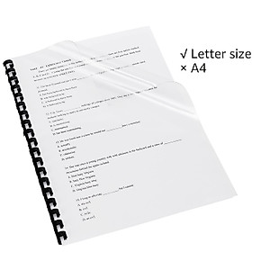 Amazon Basics Plastic Binding Comb, 100 Pcs/Box,19-Holes, 3/8 in (10 mm), 60 Sheets