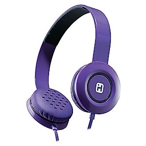 iHome Stereo Headphones with Flat Cable - Purple (IB35UBC)
