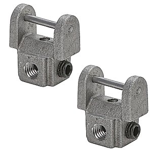 2Pcs Scroll Saw Blades Holders Conversion Kit, Universal Pin-Less Adapter Metal Upper/Lower Blade Clamp Holders Accessories Part, Suitable for Saw Blade Size 133 * 0.7 * 0.7 mm
