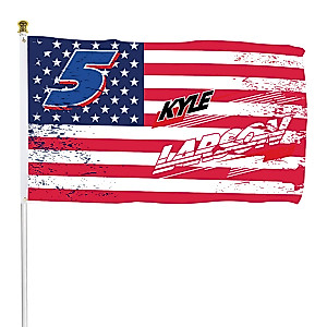 Bayyon Kyle Larson #5 Flag 3x5Feet for Car Fans with Brass Grommets