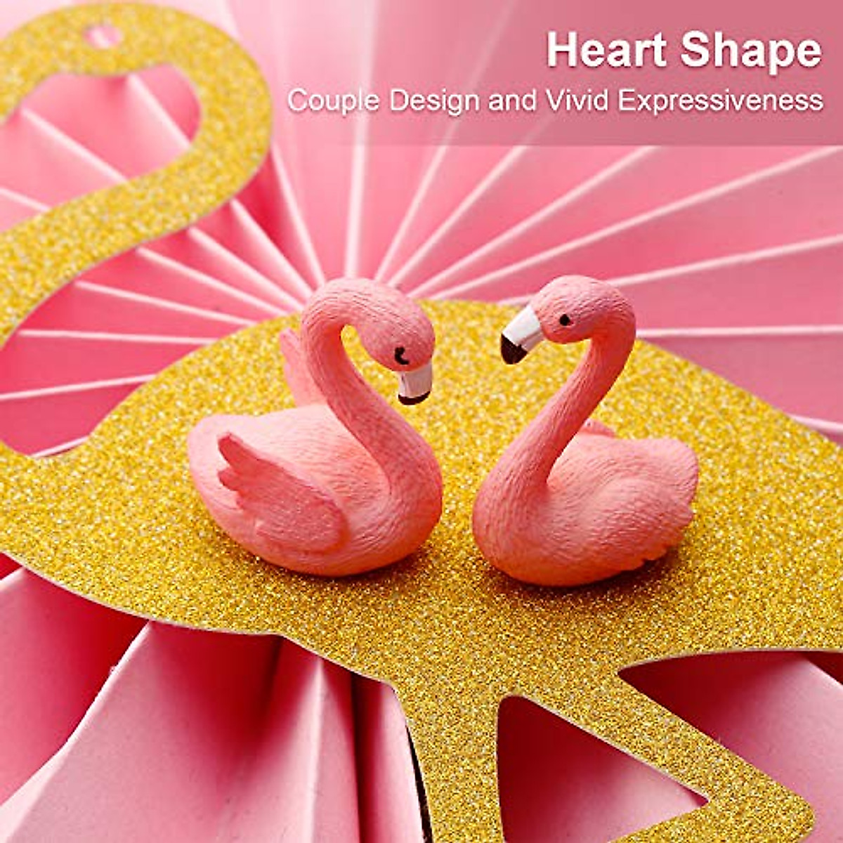 16 Pieces Mini Flamingo Miniature Figurines Fairy Garden Miniature Moss Landscape DIY Ornament Accessories (2 Styles), Cake Decoration, Micro Landscape Decoration, Car Decoration, Home Decoration