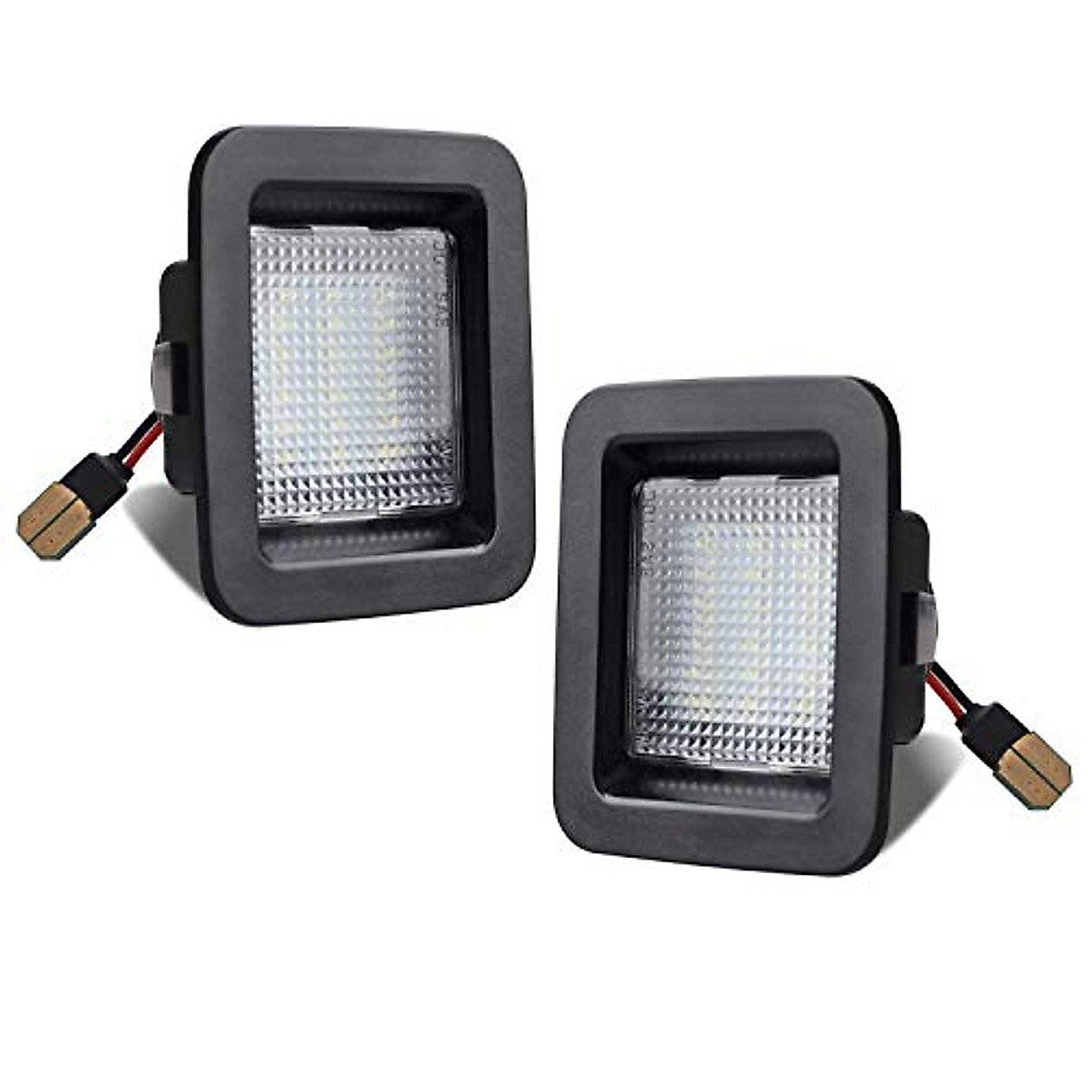 NDRUSH LED License Plate Light Lamp Compatible with 2015 to 2020 Ford F150, 2017 2018 2019 2020 F150 Raptor, 6000K White, Pack of 2