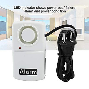 Automatic Power Cut Failure Alerter LED Indicator Smart 120db Outage Alarm Warning Siren, Needs 9V Battery (Not Included)