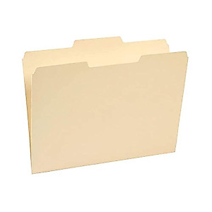 Staples 452830 100% Recy Reinforced Top-Tab File Folders 1/3 Cut Manila Letter 50/Bx