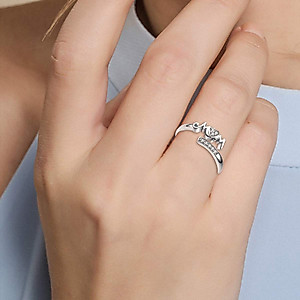 YFN 925 Sterling Silver Mom Rings Mothers Ring Women Jewelry Mothers Day Gifts for Mum (7)