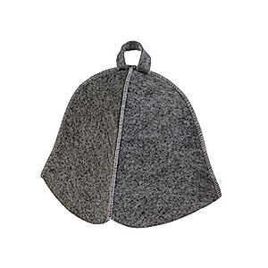 Sauna hat 2pcs, Russian Bath hat, Hat for Sauna, Sauna hat for Men, Sauna hat for Women, Wool 100%, Russian Sauna hat, Bath Accessories for Sauna on The Street Steam Room Made in Ukraine Grey, White