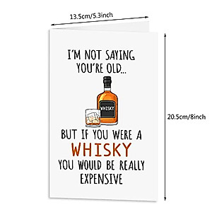 30th 40th 50th 60th Birthday Card for Women Men - Funny Bday Greeting Card for Friend Brother Son, Gag Card Gifts for Him