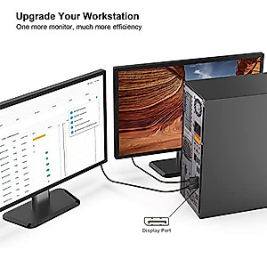 AVACON DisplayPort to HDMI 6 Feet Gold-Plated Cable, Display Port to HDMI Adapter Male to Male Black